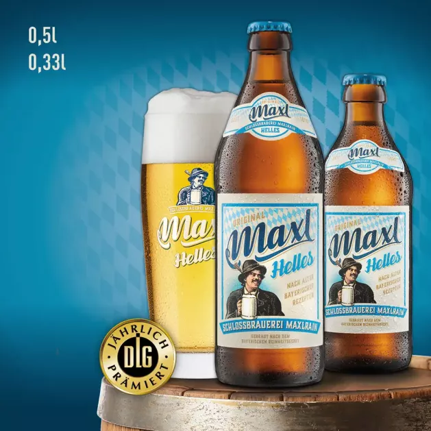 Helles Bier » Maxl Helles | Schlossbrauerei Maxlrain